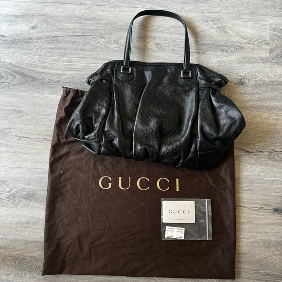 Gucci | Bags | Gucci Embossed Monogram Leather Tote | Poshmark